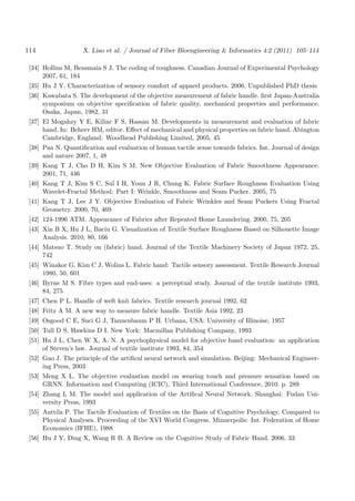 A review on fabric smoothness sensation studies | PDF