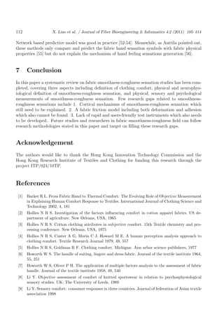 A review on fabric smoothness sensation studies | PDF