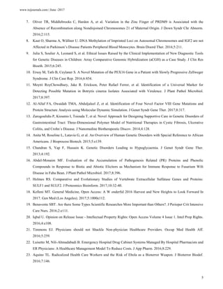 A review on genetic disorders and syndromes biochemistry and molecular ...