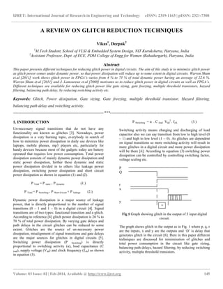 A review on glitch reduction techniques | PDF