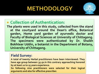 A review on home yard medicinal plants ppt. | PPT