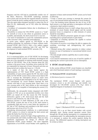 A review on hvdc circuit breakers | PDF