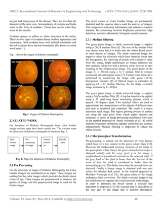 A review on implementation of algorithms for detection of diabetic retinopathy | PDF | Eye and ...