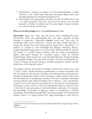 ISLAM AND SCIENCE : AN ISLAMIC PERSPECTIVE NOV2018 | PDF