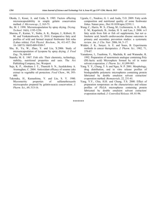 A review on microencapsulation of fish oil to improve oxidative ...