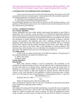 A review on non traditional algorithms for job shop scheduling | PDF