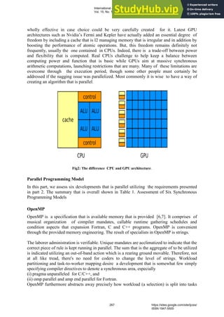 A REVIEW ON PARALLEL COMPUTING | PDF