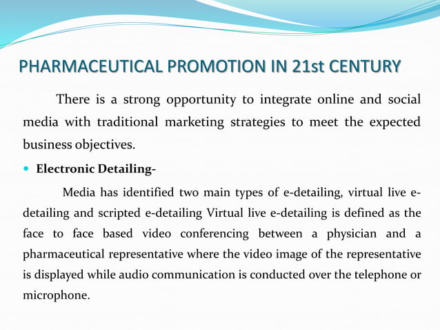 A REVIEW ON PROMOTIONAL TECHNIQUES IN PHARMACEUTICAL INDUSTRIES_ (1 ...