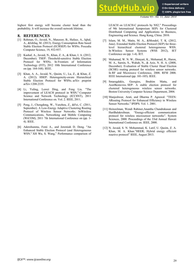 A Review On Reactive And Proactive Wireless Sensor Networks Protocols | PDF | Internet of Things ...