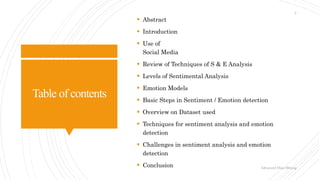 A review on sentiment analysis and emotion detection.pptx
