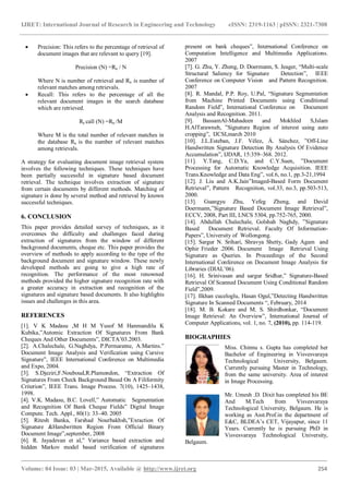 A review on signature detection and signature based document image ...