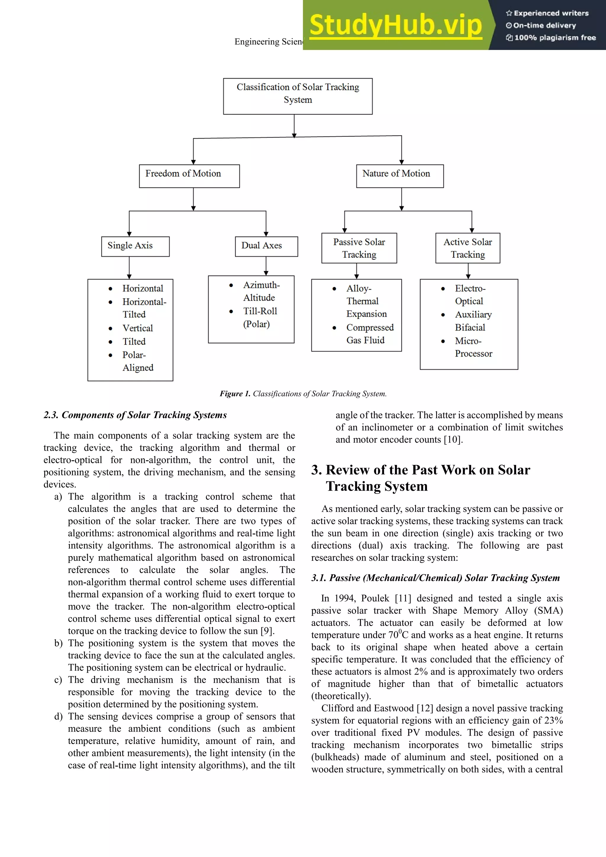 A Review On Solar Tracking System A Technique Of Solar Power Output ...