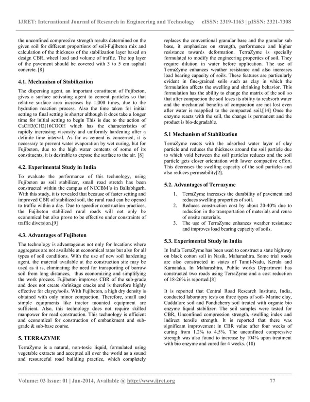 A review on stabilization of soil using bio enzyme | PDF