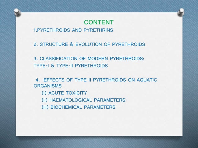 structure and toxicity of pyrethroid slideshare | PPTX