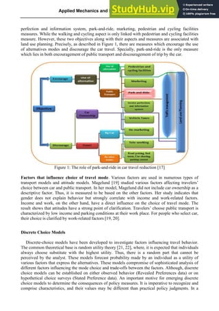 A Review On The Factors Influencing The Park-And-Ride Traffic ...