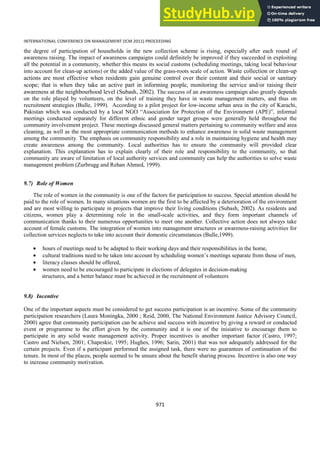 A REVIEW ON THE SUCCESS FACTORS FOR COMMUNITY PARTICIPATION IN SOLID ...