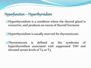 A Review on Thyroid Diseases | PPTX