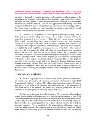 A review on video inpainting techniques | PDF | 3-D Graphics | Computer ...