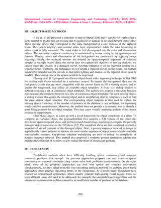 A review on video inpainting techniques | PDF | 3-D Graphics | Computer ...