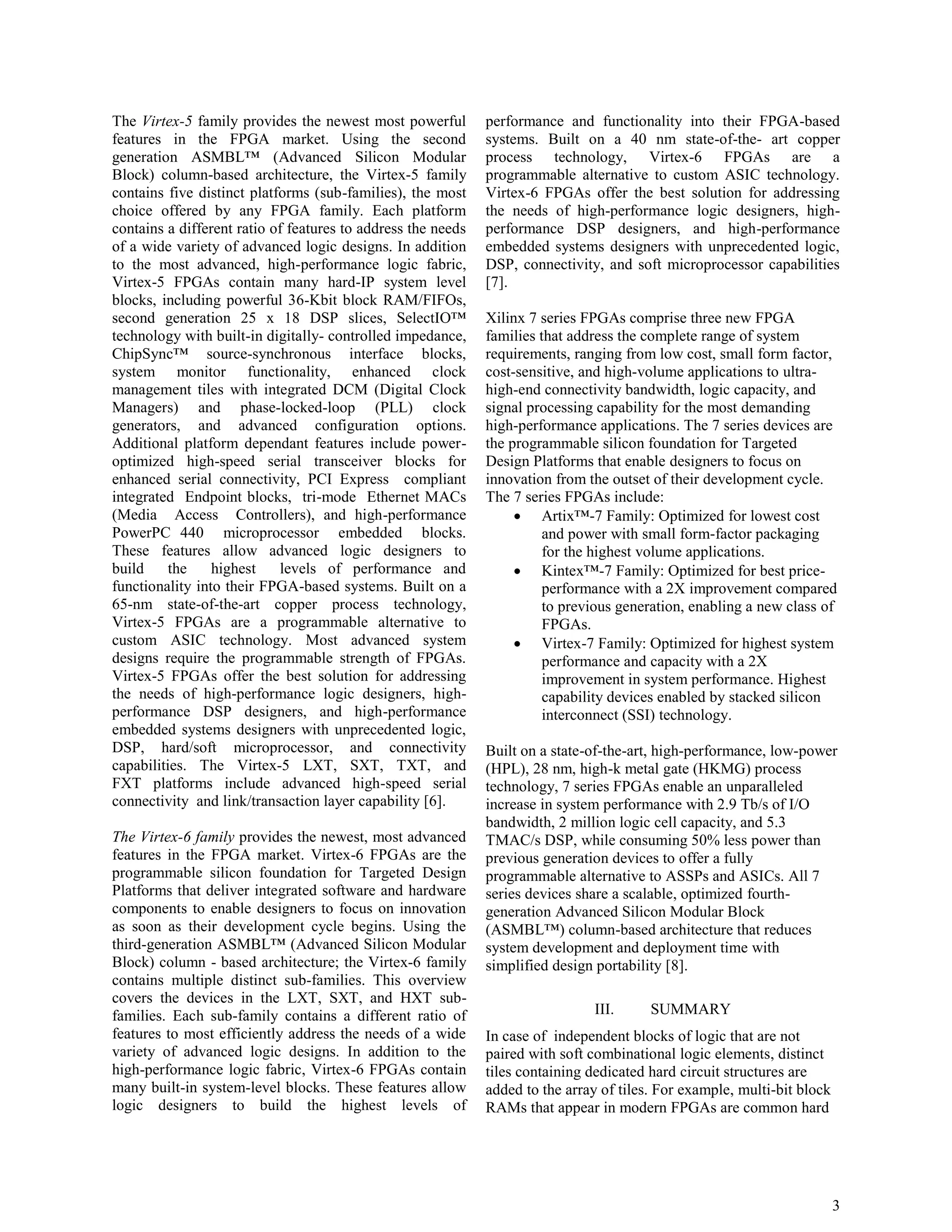 A review on virtex fpga family from xilinx | PDF | Computing | Technology & Computing