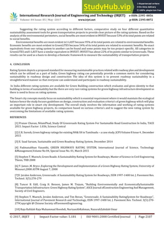 A REVIEW PAPER -STUDY OF GREEN HIGHWAY RATING SYSTEME | PDF