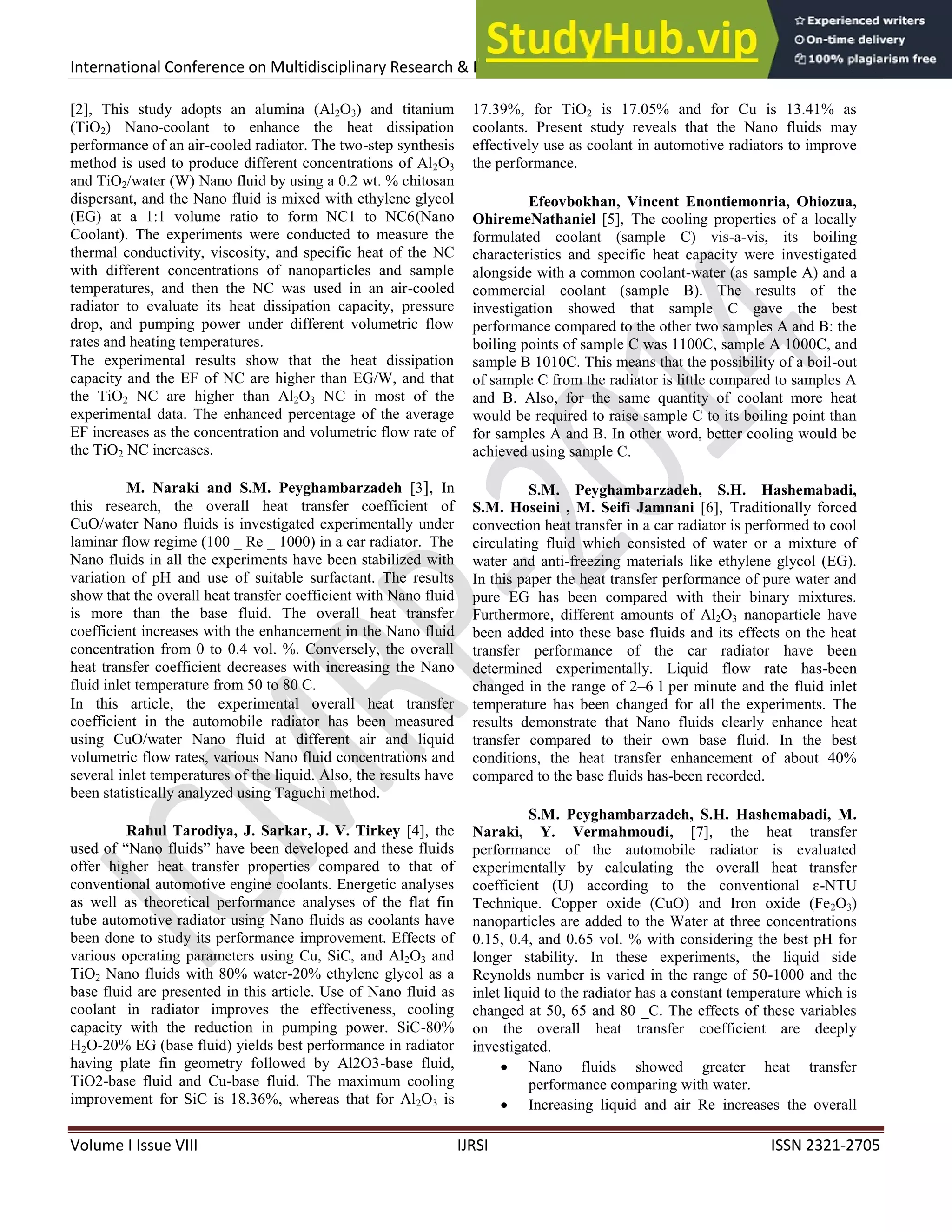 A Review Paper On Analysis Of Automobile Radiator | PDF