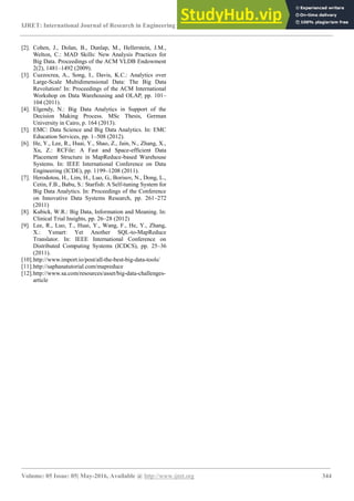 A REVIEW PAPER ON BIG DATA ANALYTICS | PDF | Databases | Computer Software and Applications