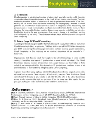 A Review Paper On Cloud Computing Amp Security Issue | PDF