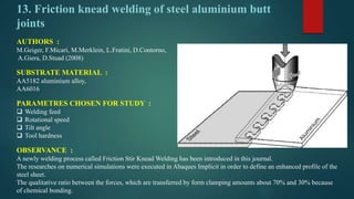 A review paper on friction stir welding | PPTX