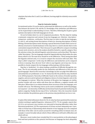 A Review Study Of Contrastive Analysis Theory | PDF