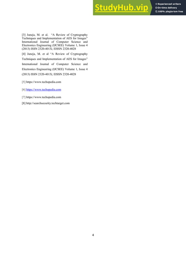 A REVIEW STUDY OF CRYPTOGRAPHY TECHNIQUES | PDF