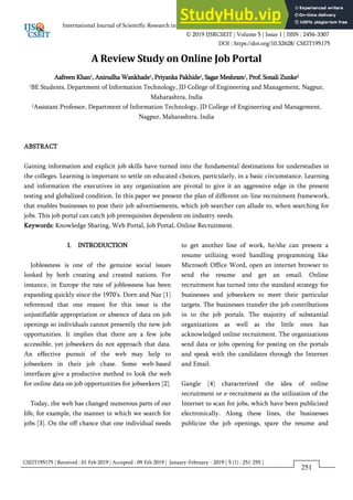 A Review Study on Online Job Portal.pdf