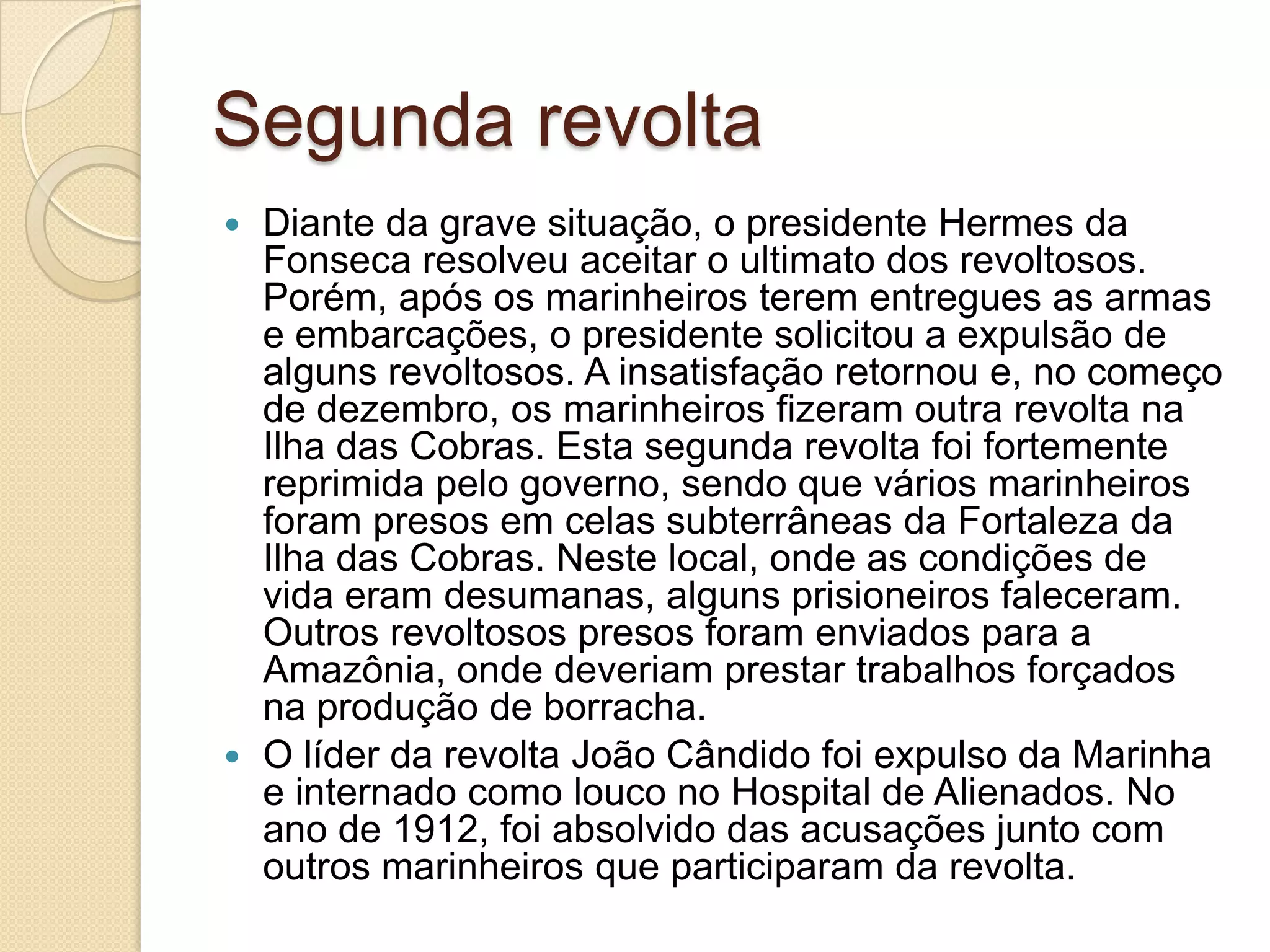 A revolta da chibata | PPT