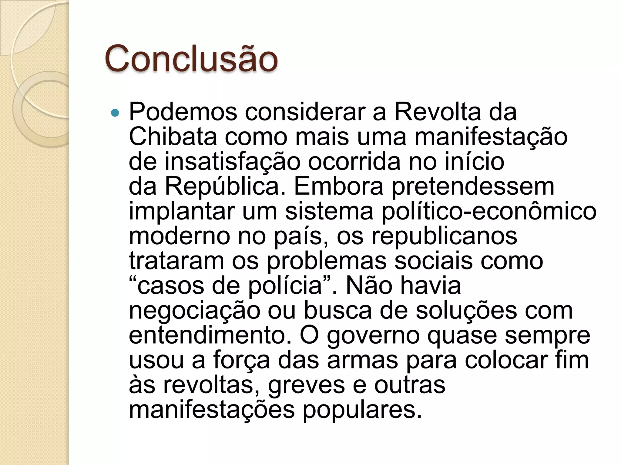 A revolta da chibata | PPT