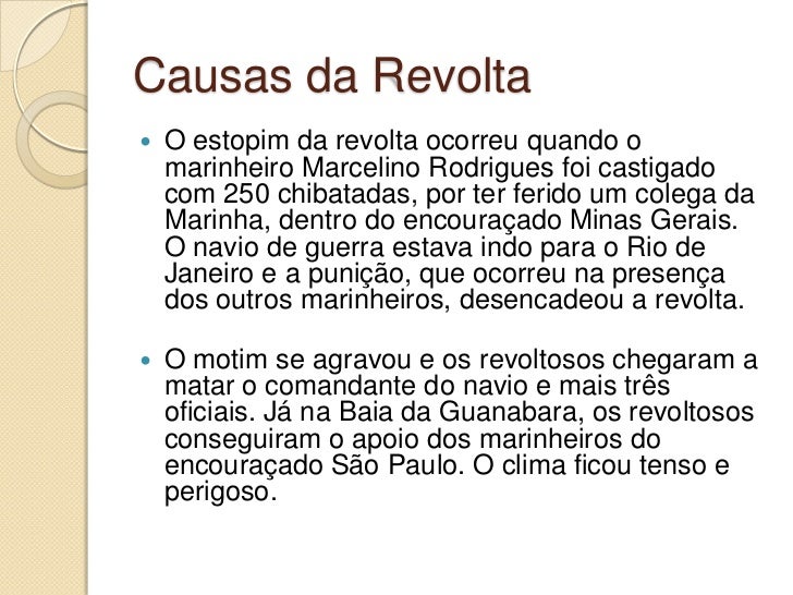 Revolta da Chibata! Quando ocorreu? Onde ocorreu? Lideres? Por que ...