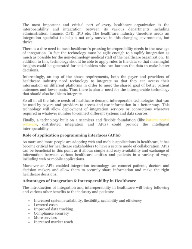 A revolution called_interoperability_and_integration_in_healthcare | PDF