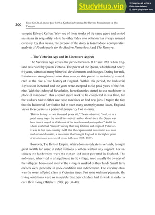 A Revolution In Horror Literature Frankenstein And The Vampyre | PDF