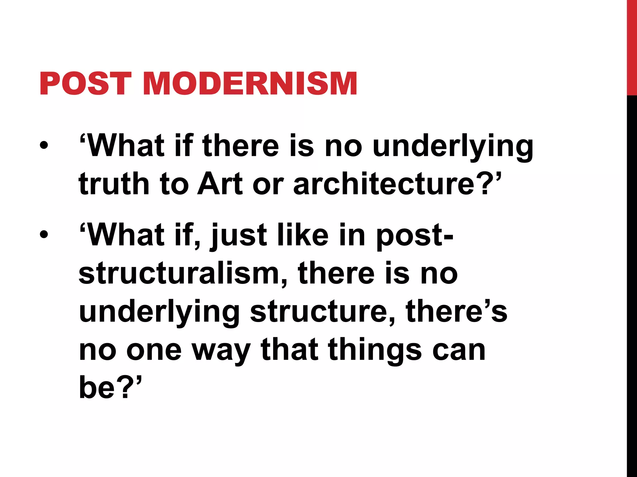 What is postmodernism | PPTX