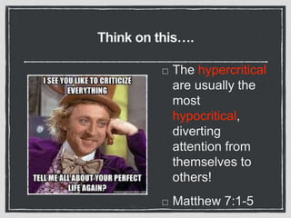 Are we playing the part? | PPT