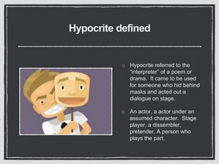 Are we playing the part? | PPT