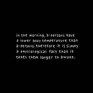 Are you a B-person, late riser or night owl? How to survive in the A ...