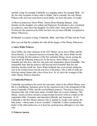 Are you a disney princess | PDF