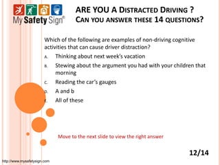 Are You A Distracted Driver? | PPT