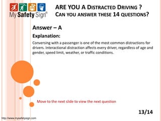 Are You A Distracted Driver? | PPT
