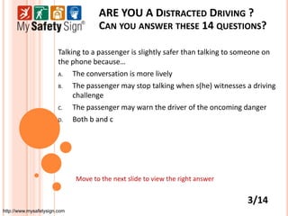 Are You A Distracted Driver? | PPT