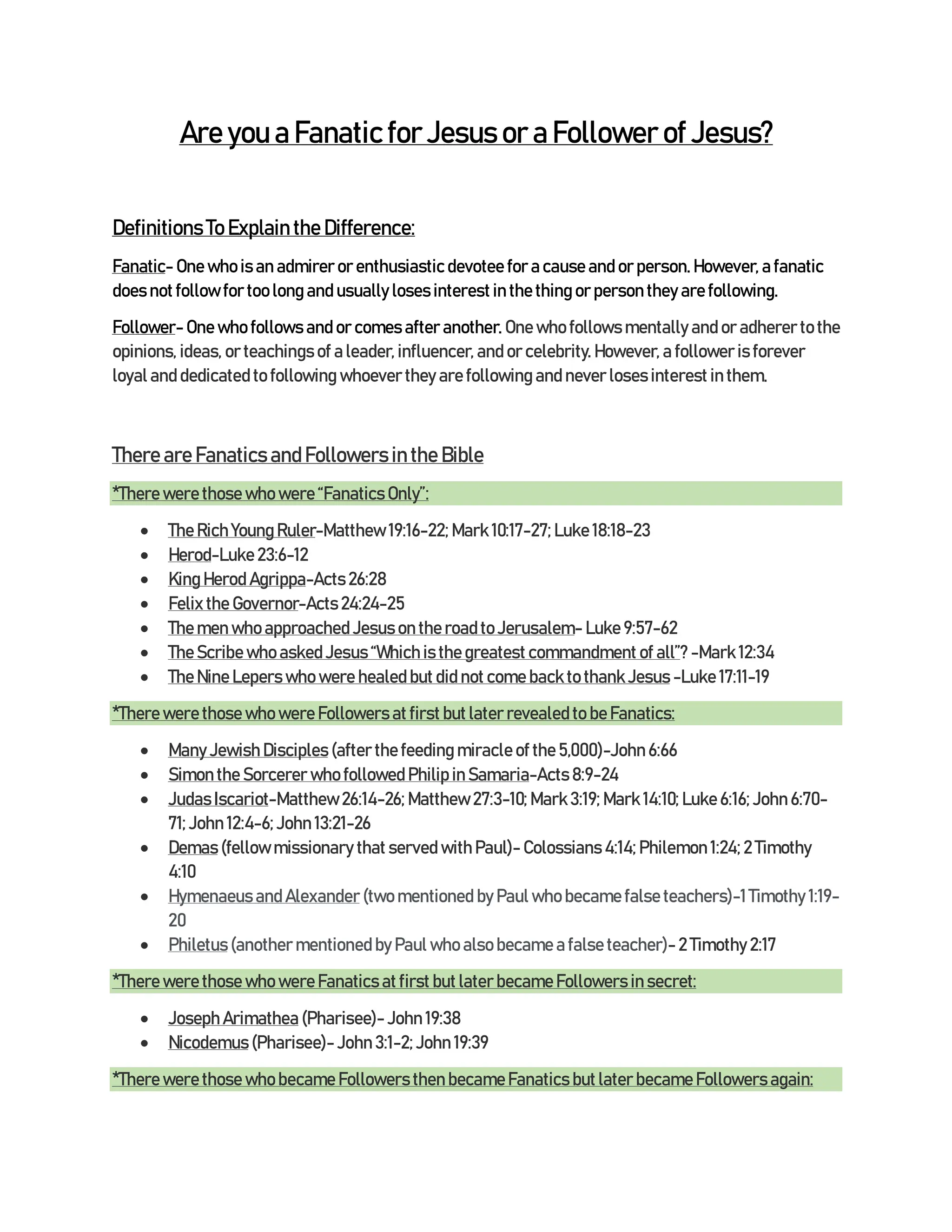 Are you a fanatic for Jesus or a follower of Jesus.docx