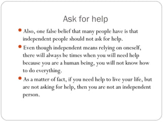 Are you an independent person | PPT