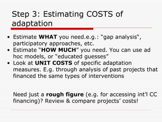 Are you brave enough - Economic evaluation of climate change adaptation ...