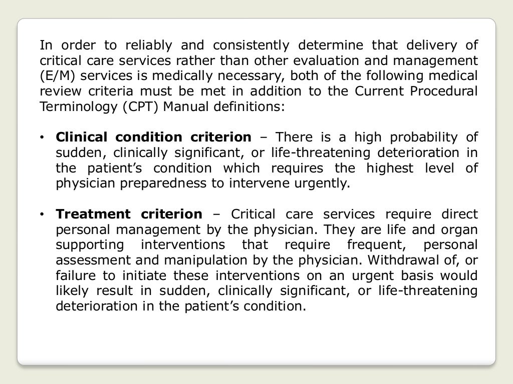 Are you correctly using 99291 and 99292 codes converted