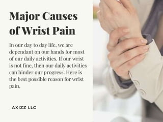 Are you dealing with a wrist pain problem? Let’s know its causes and ...